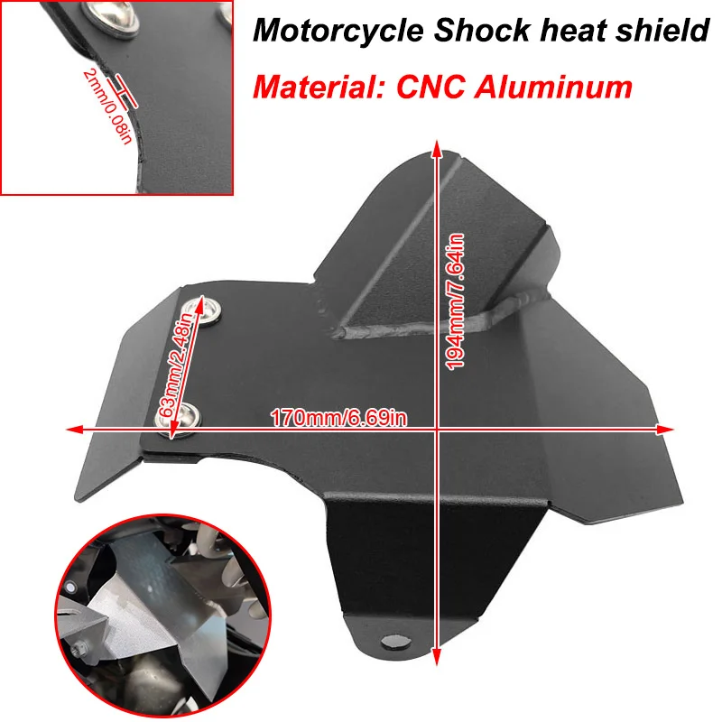 790Adv-S-R-Motorcycle-Exhaust-Pipe-Protection-Cover-Rear-Shock-Heat ...