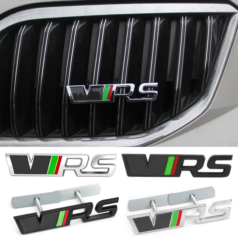 3D-Metal-VRS-Logo-Emblem-Badge-Car-Trunk-Sticker-Front-Grille-For-Skoda ...