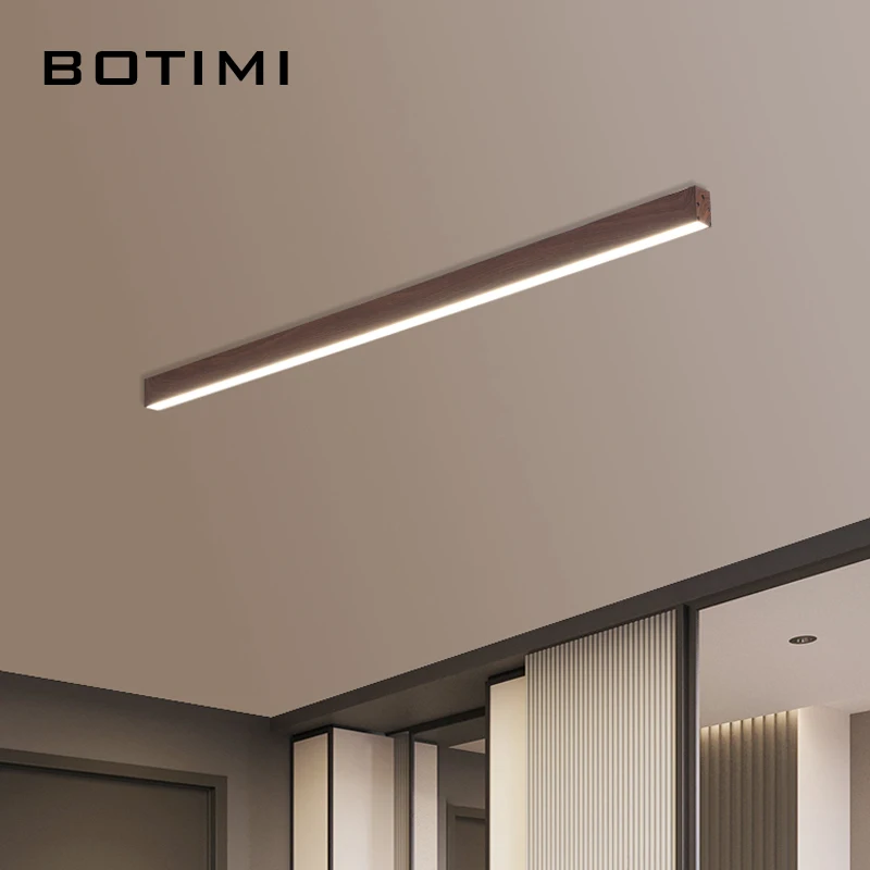 Brown-Line-Shaped-LED-Strip-Ceiling-Lamp-For-Corridor-Aluminium-Alloy ...