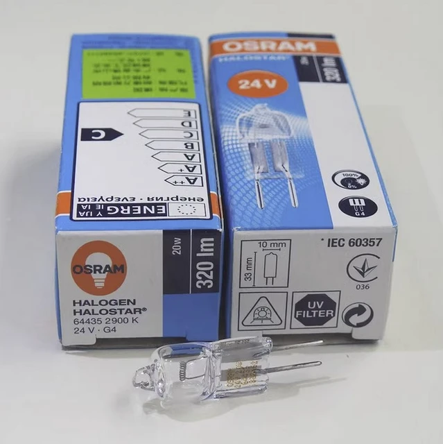 Osram 64435U 24V 20W G4 Bulb Halostar UV-STOP 64435 U Tungsten Halogen Lamp 64435U