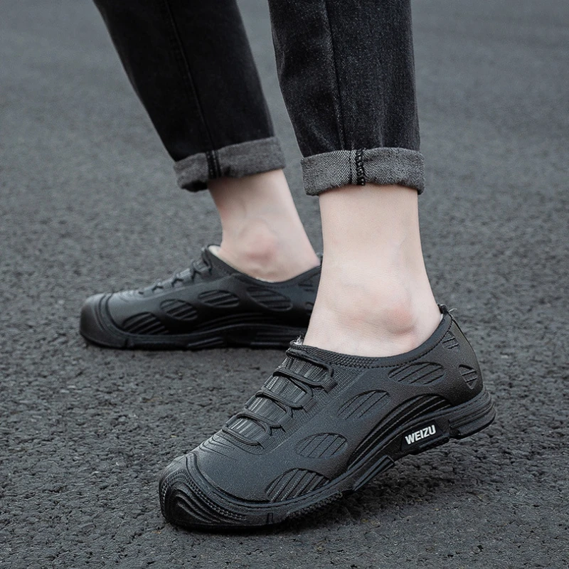 Insulated-Rubber-Shoes-Men-Rain-Boots-Couple-Casual-Slip-on-Waterproof ...