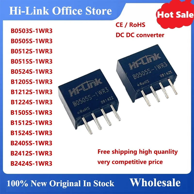 Hi-Link-Hot-Sale-10pcs-lot-Small-Size-B0505S-1WR3-High-Performance-1W ...