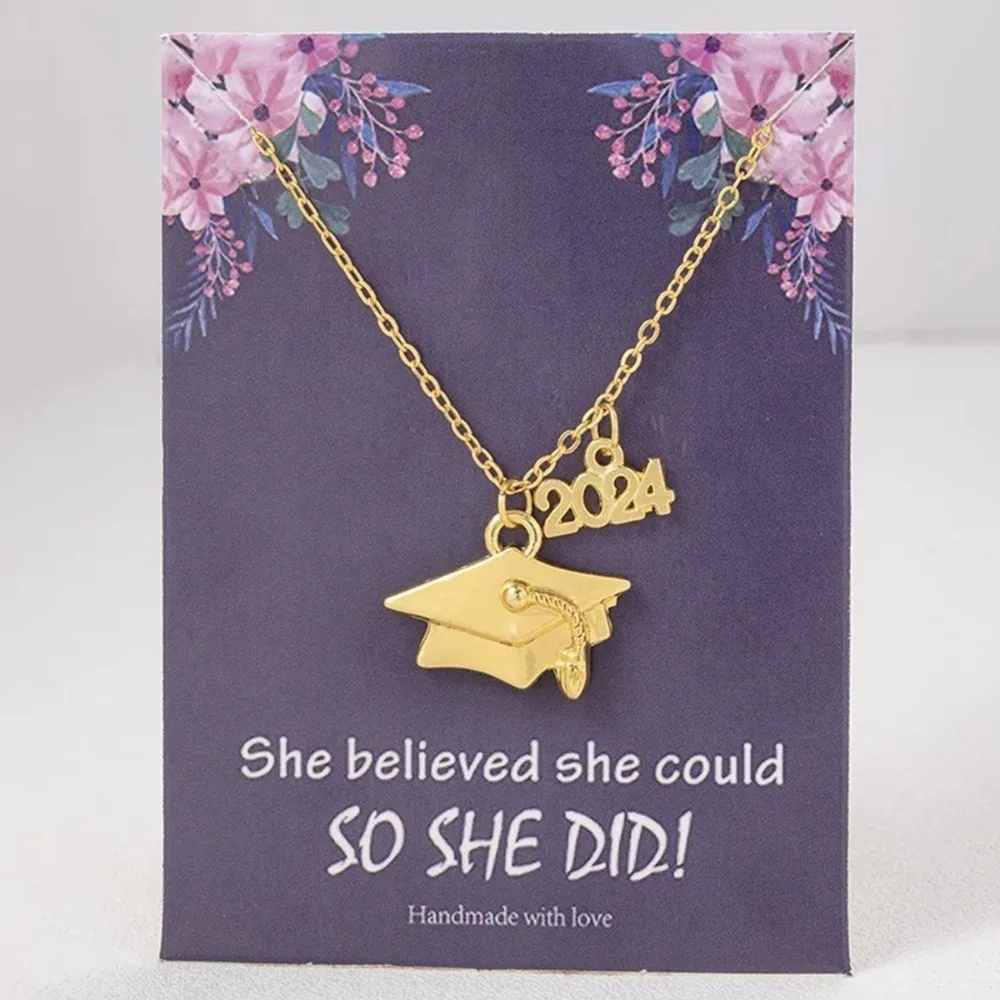 2024-Graduation-Cap-Fashion-Alloy-Graduation-Cap-Pendant-Necklace-Card ...