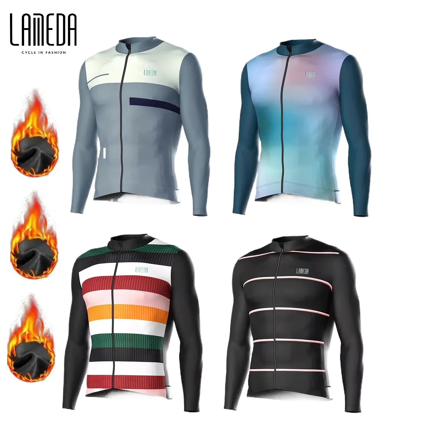 Lameda-maillot-de-ciclismo-para-hombre-ropa-c-lida-de-manga-larga-para ...