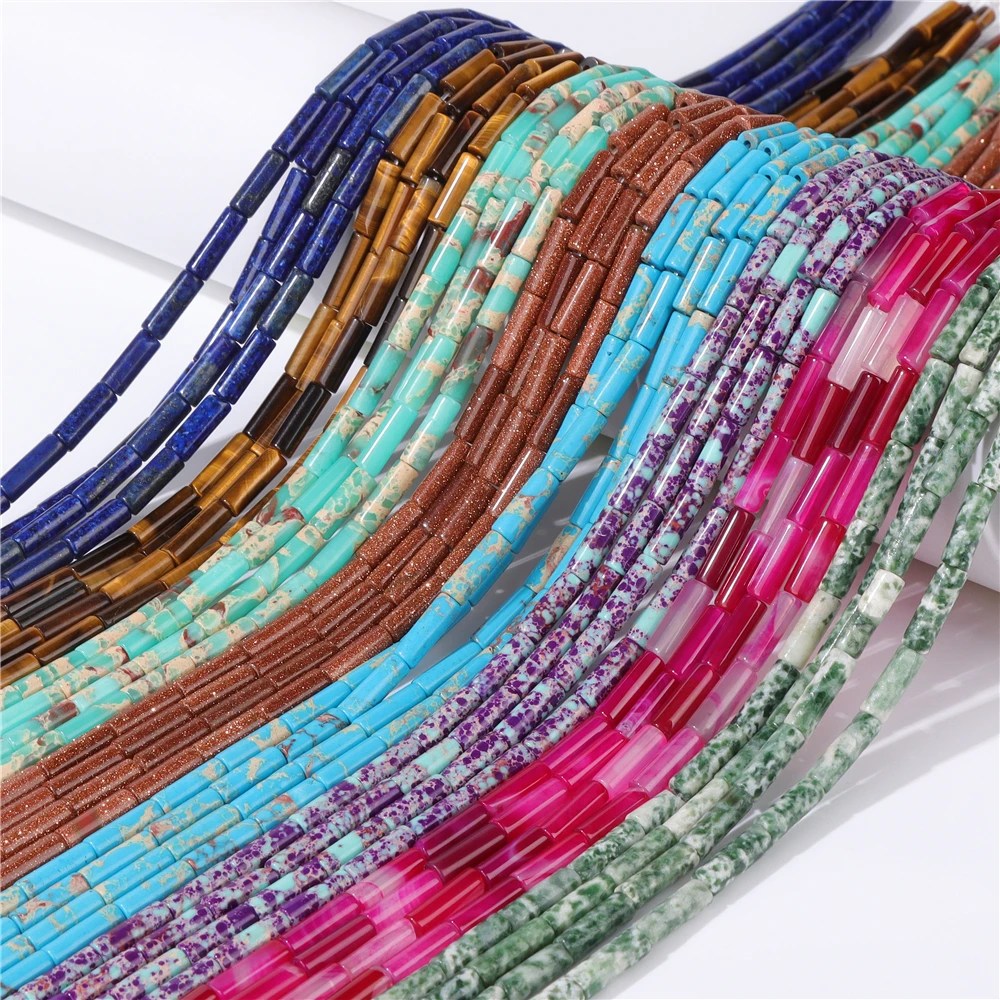 4X13mm-Natural-Cylinder-Shape-Stone-Beads-Opal-Agates-Imperial-Stone ...