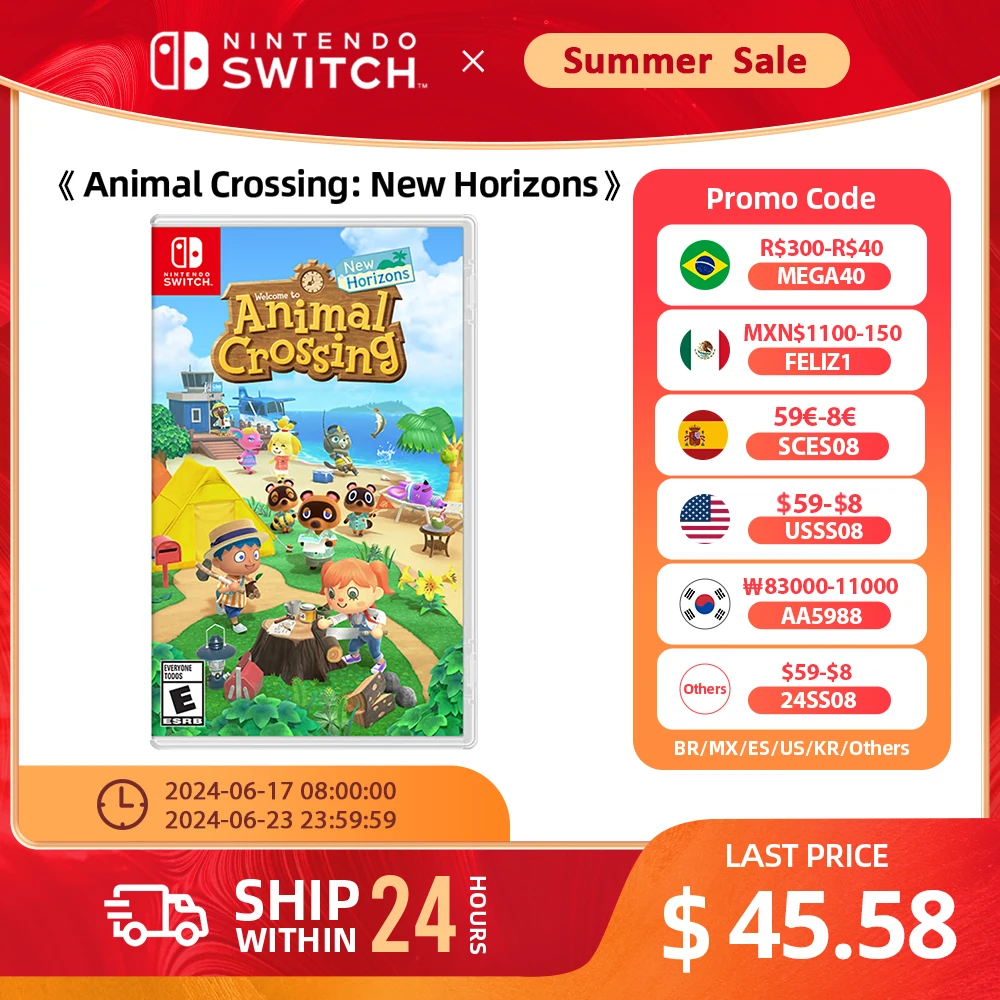 Nintendo-Switch-Animal-Crossing-New-Horizons-Games-Cartridge-Physical ...
