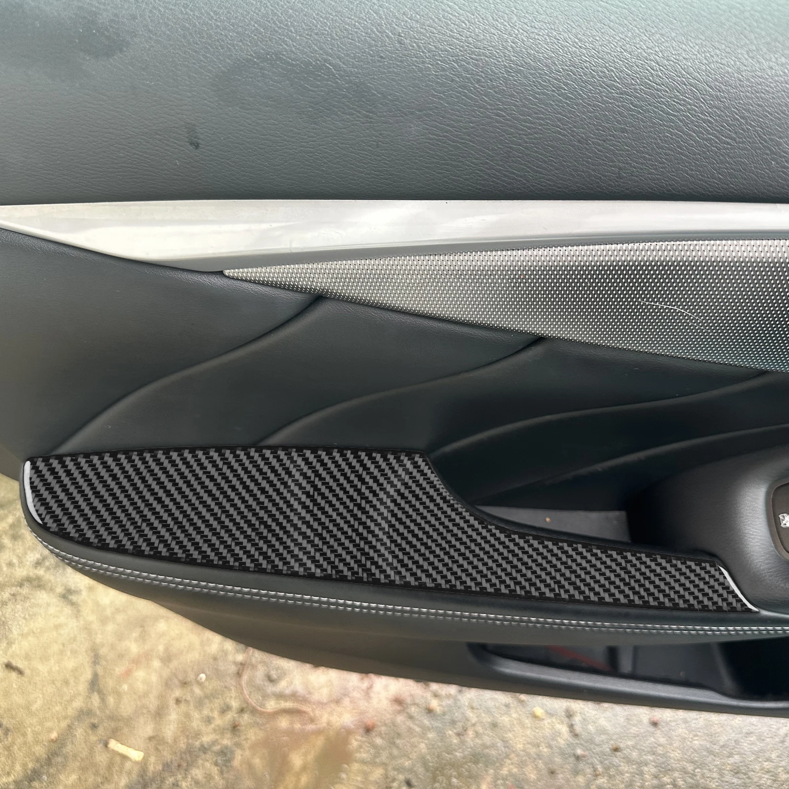For Infiniti Q50 2014-2020 Car Accessories Carbon Fiber Front Door ...