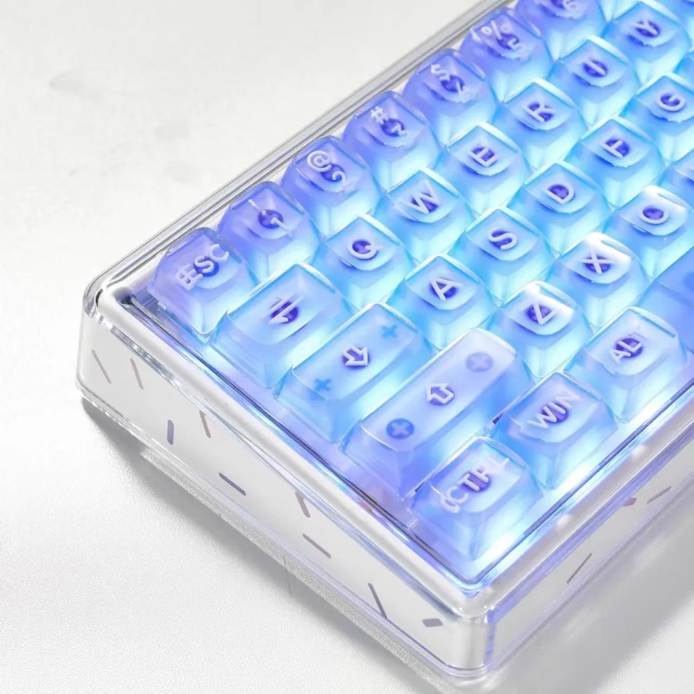 Transparent-Crystal-Theme-Keycap-Set-99key-PC-Custom-Personalized ...