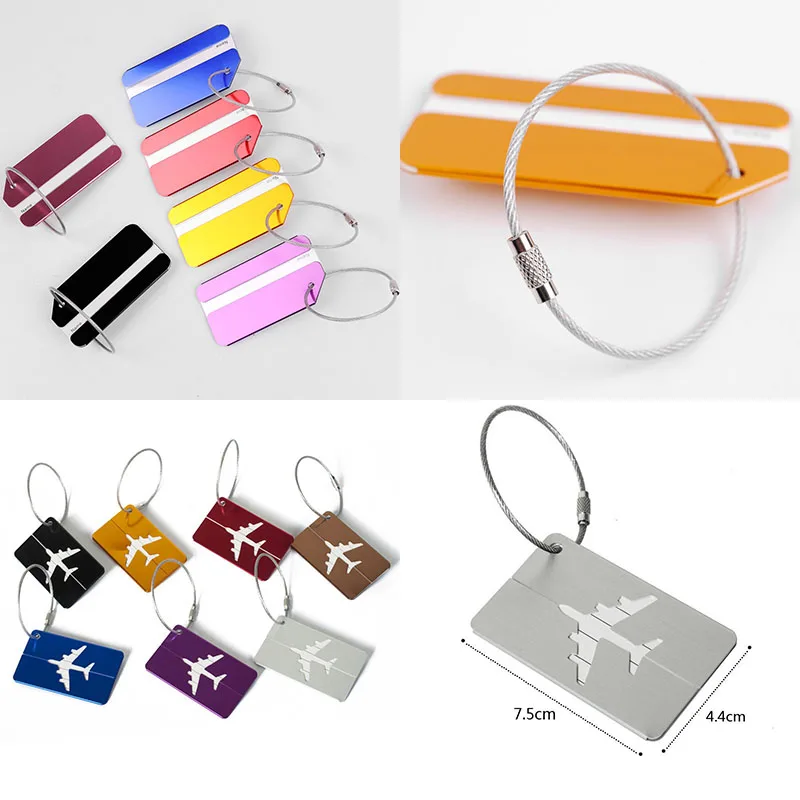 Creative-Flying-Aluminium-Alloy-Luggage-Tag-Suitcase-ID-Address-Holder ...