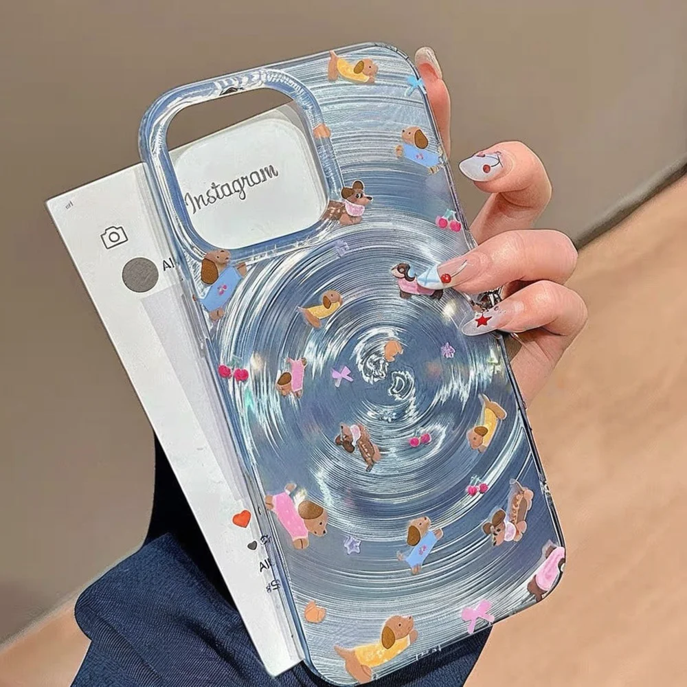 Cute Cat and Dog Phone Case For iPhone 17 Air 16 Pro 15 14 13 12 11 Pro ...