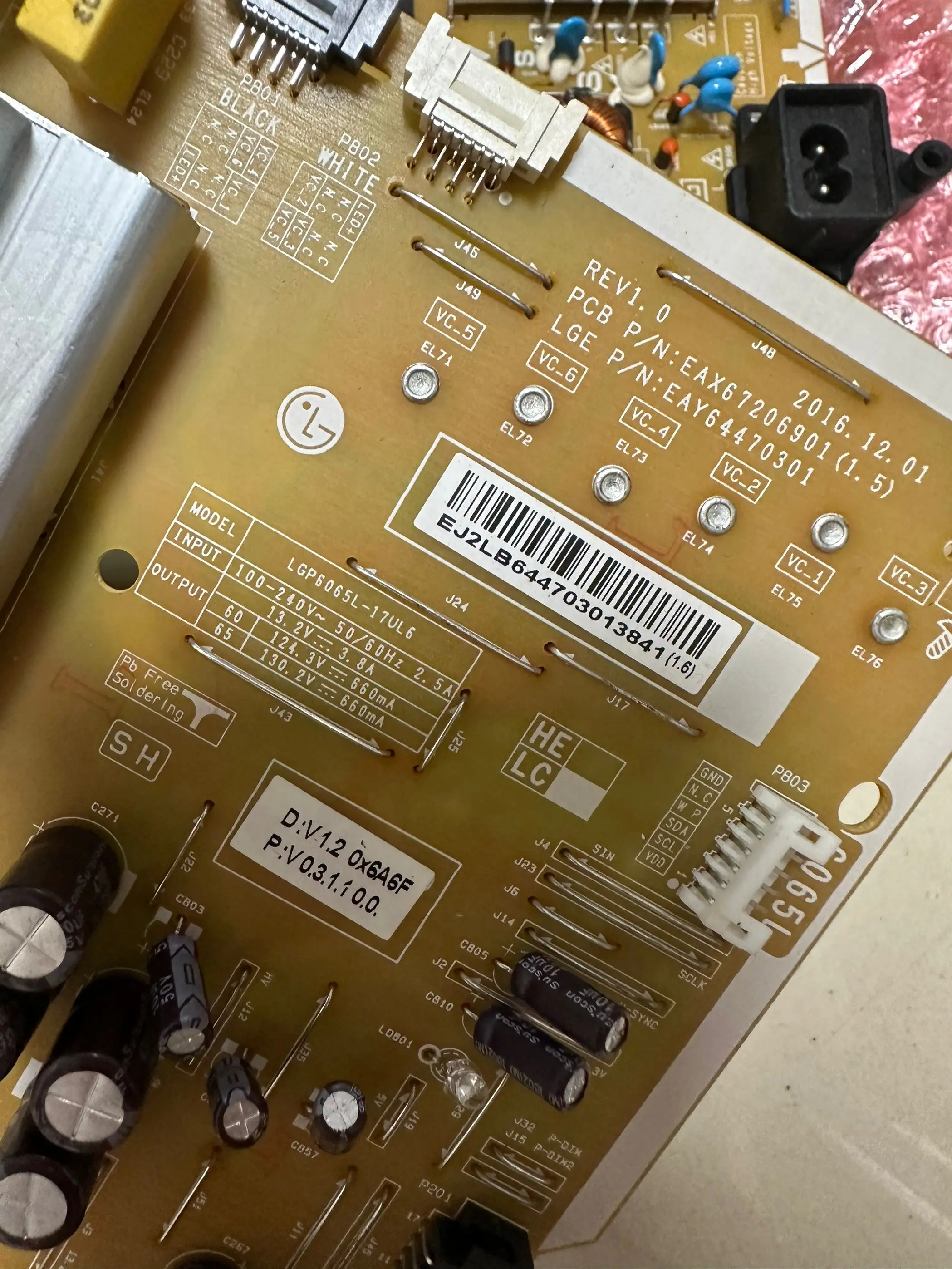 Original power board LGP6065L-17UL6 EAX67206901 EAY64470301 - AliExpress 7