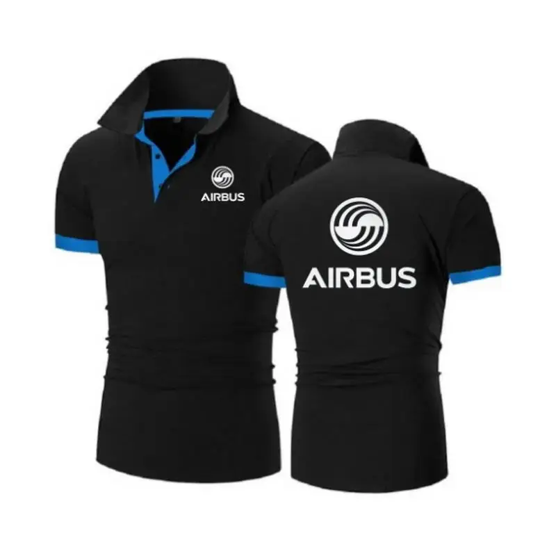 Polo Shirt AIRBUS AVIATION Flight Lapel TShirts Airbusfan A320 Man ...