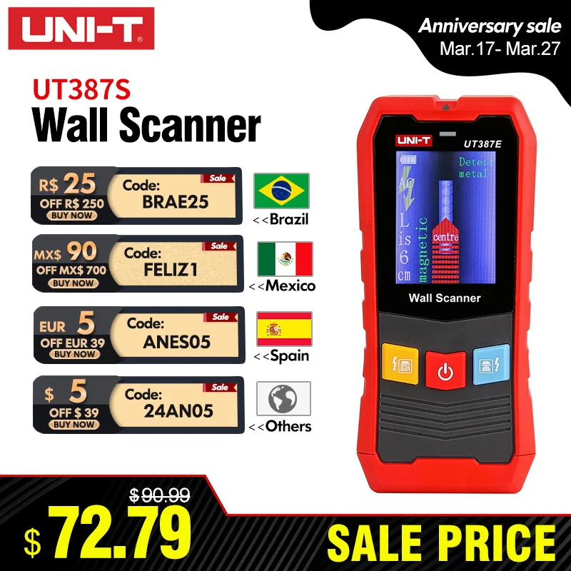 UNI-T-Wall-Scanner-UT387E-UT387S-UT387LM-4-In-1-Metal-Detector-Wood ...