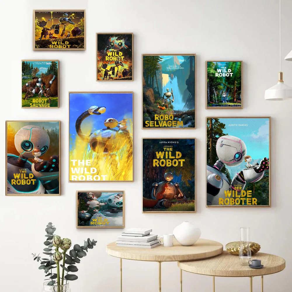 HOT Movie The W-Wild R-Robot Classic Movie Posters Vintage Room Bar ...