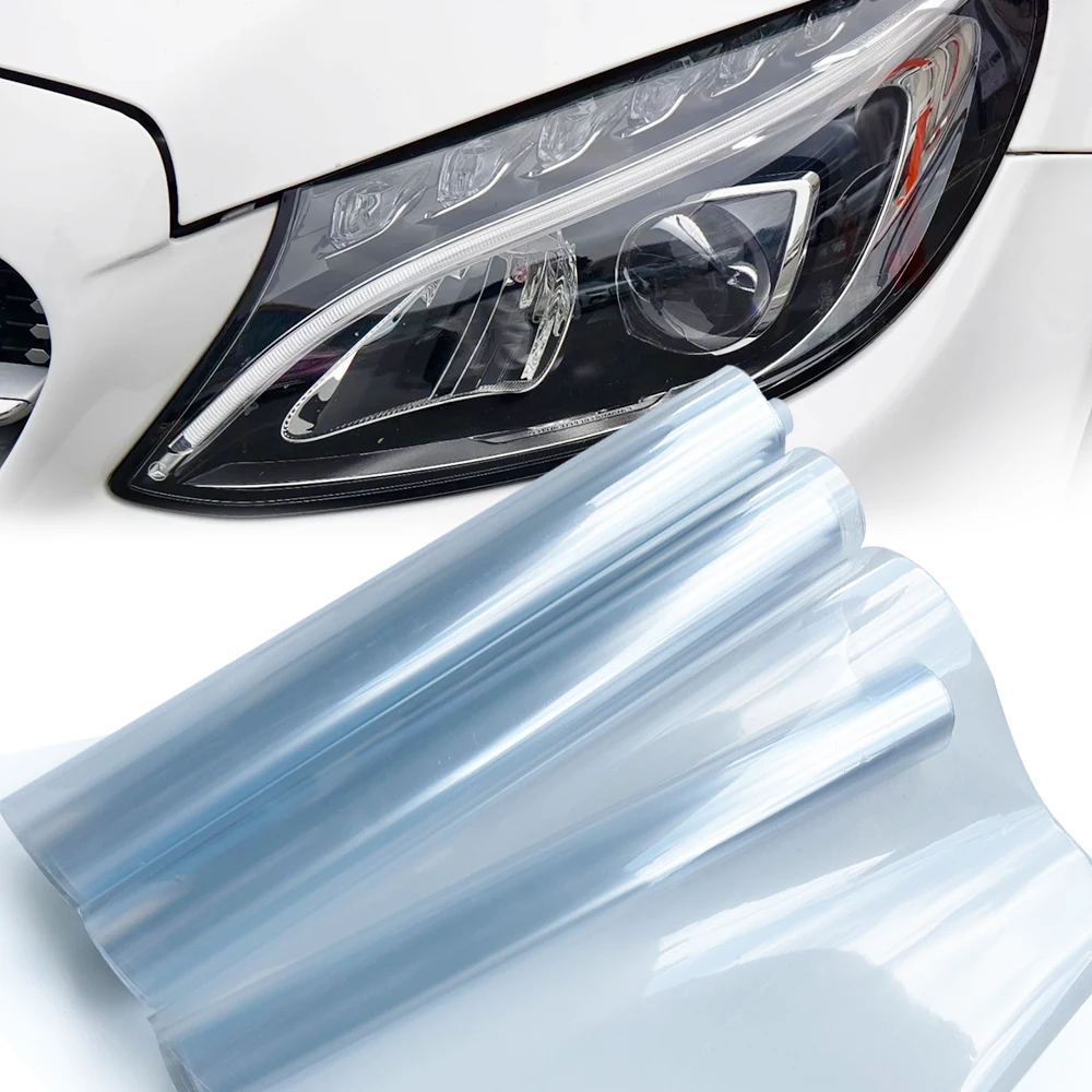 30*200cm Gloss Clear Light Covering Film Car Headlight Taillight Vinyl ...