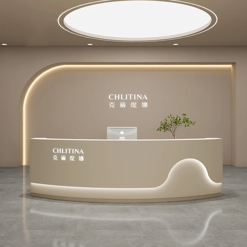 Supermarket Cashier Counter Luxurious Table Reception Hotel Reception ...