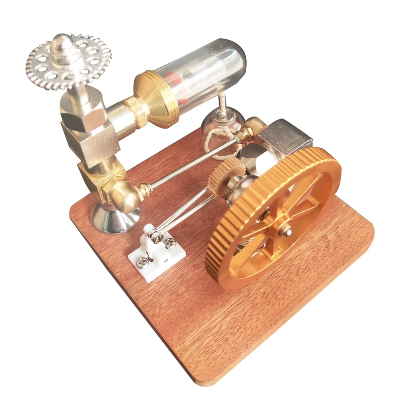 Stirling-Engine-Model-Adjustable-Speed-With-Vertical-Flywheel-Physics ...