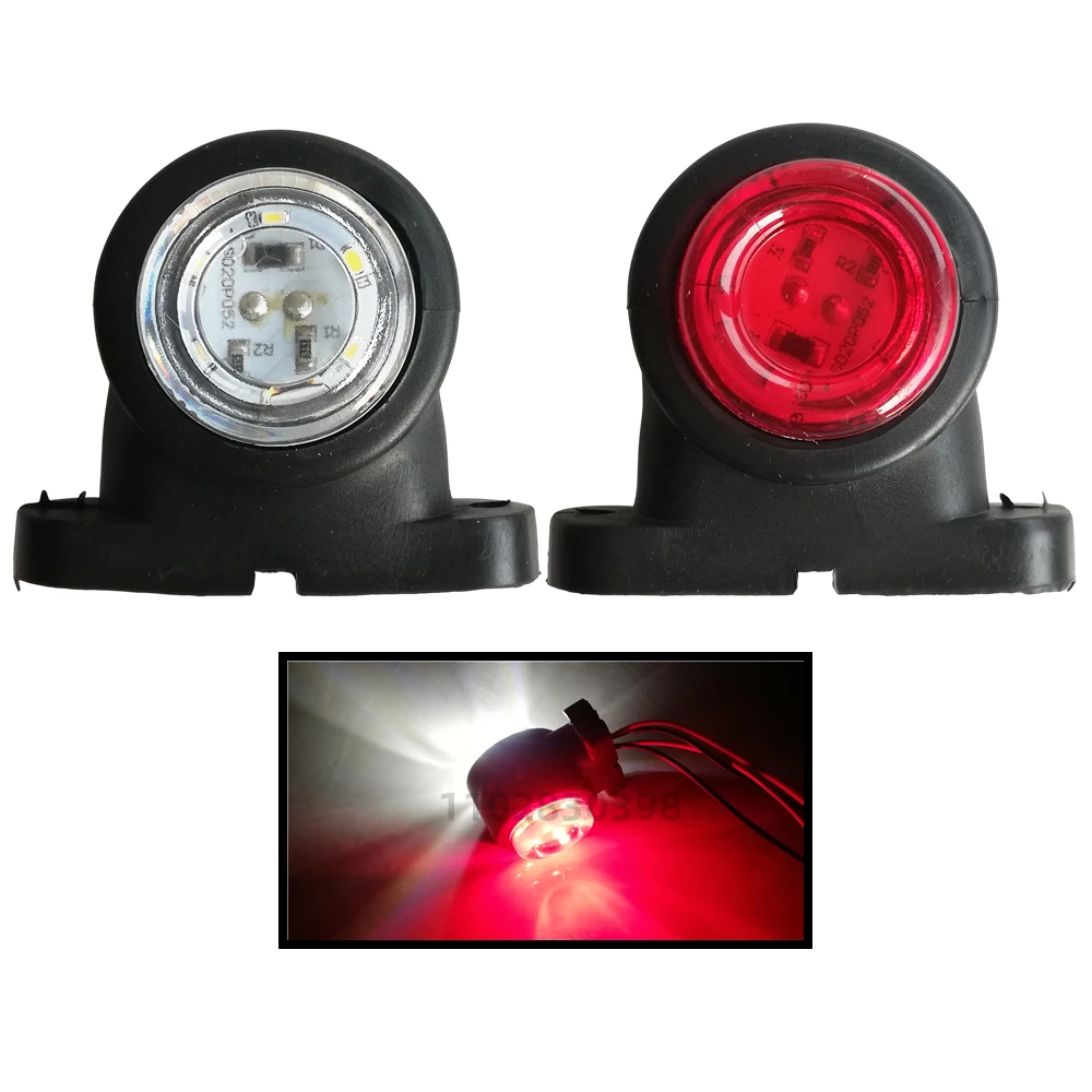 2Pcs-Truck-Sidelight-12V-24V-LED-Position-Marker-Lights-For-Trailer ...