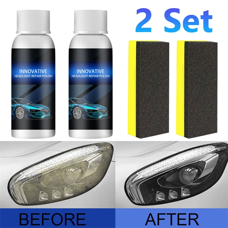 Car Headlight Repair Fluid Scratch Remover Repair Fluid Car Headlight ...