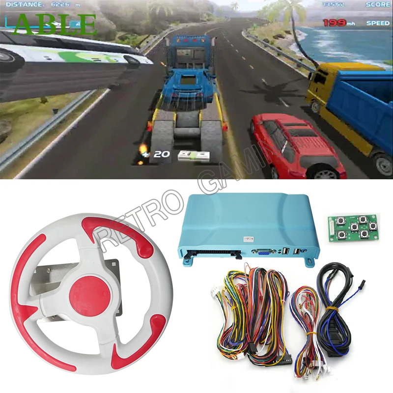 Racing-Car-Game-Motherboard-para-Kid-Volante-Arcade-Simulation-Ticket ...