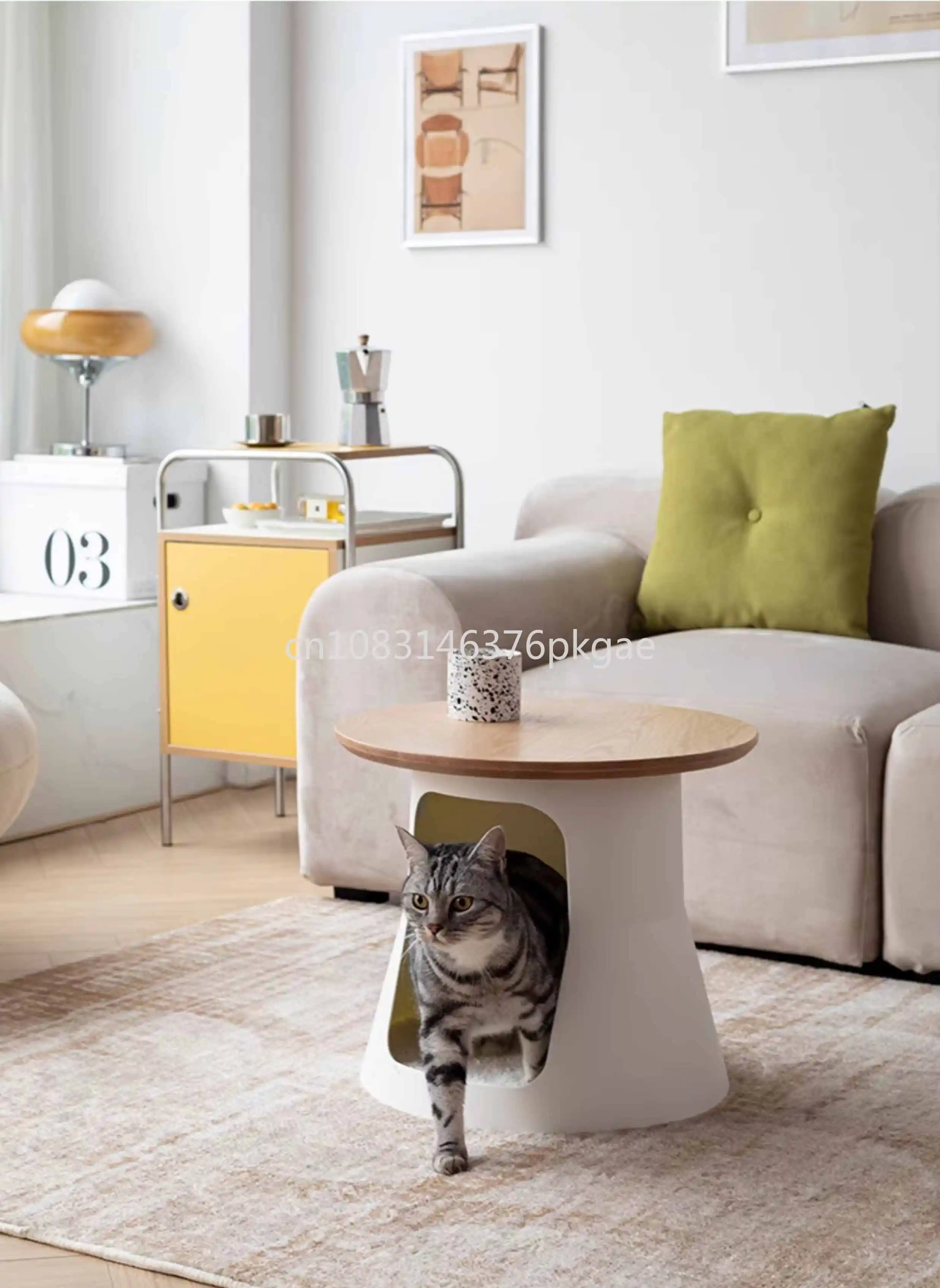 Creative-Solid-Wood-Cat-Coffee-Table-Living-Room-Nordic-Modern-Simple ...