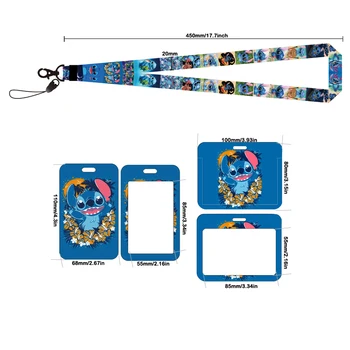 Disney Stitch Credit Card Holder Lanyard Children ID Badge Holders ...