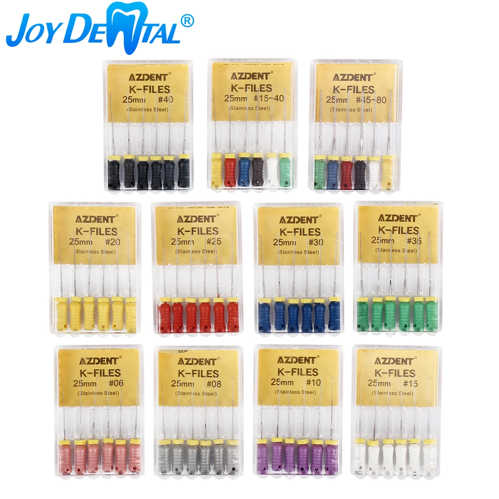 JOYDENTAL-Dental-Hand-Use-K-Files-Stainless-Steel-Endodontic-Root-Canal ...