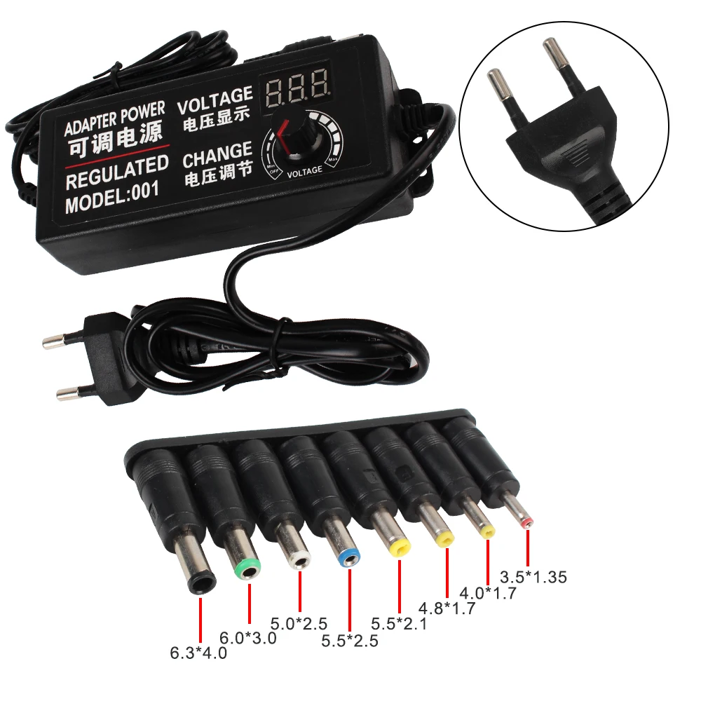 Adapter-Display-Screen-AC-Universal-Plastic-Adjustable-Voltage ...