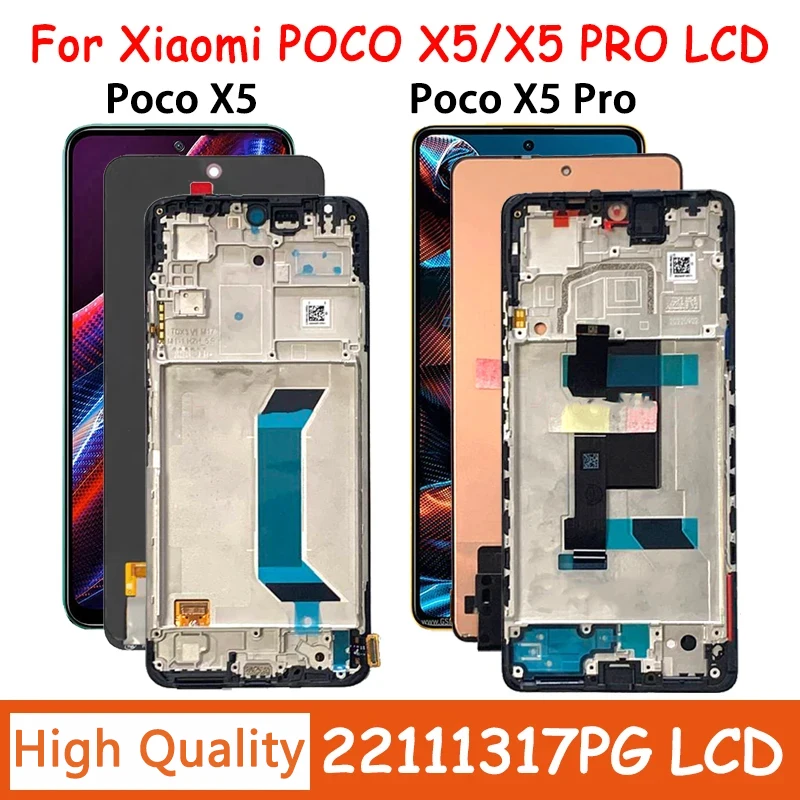 AMOLED-For-Xiaomi-PocoX5-pro-X5Pro-LCD-22101320G-Display-Screen-Touch-Panel-Digitizer-For-Poco ...