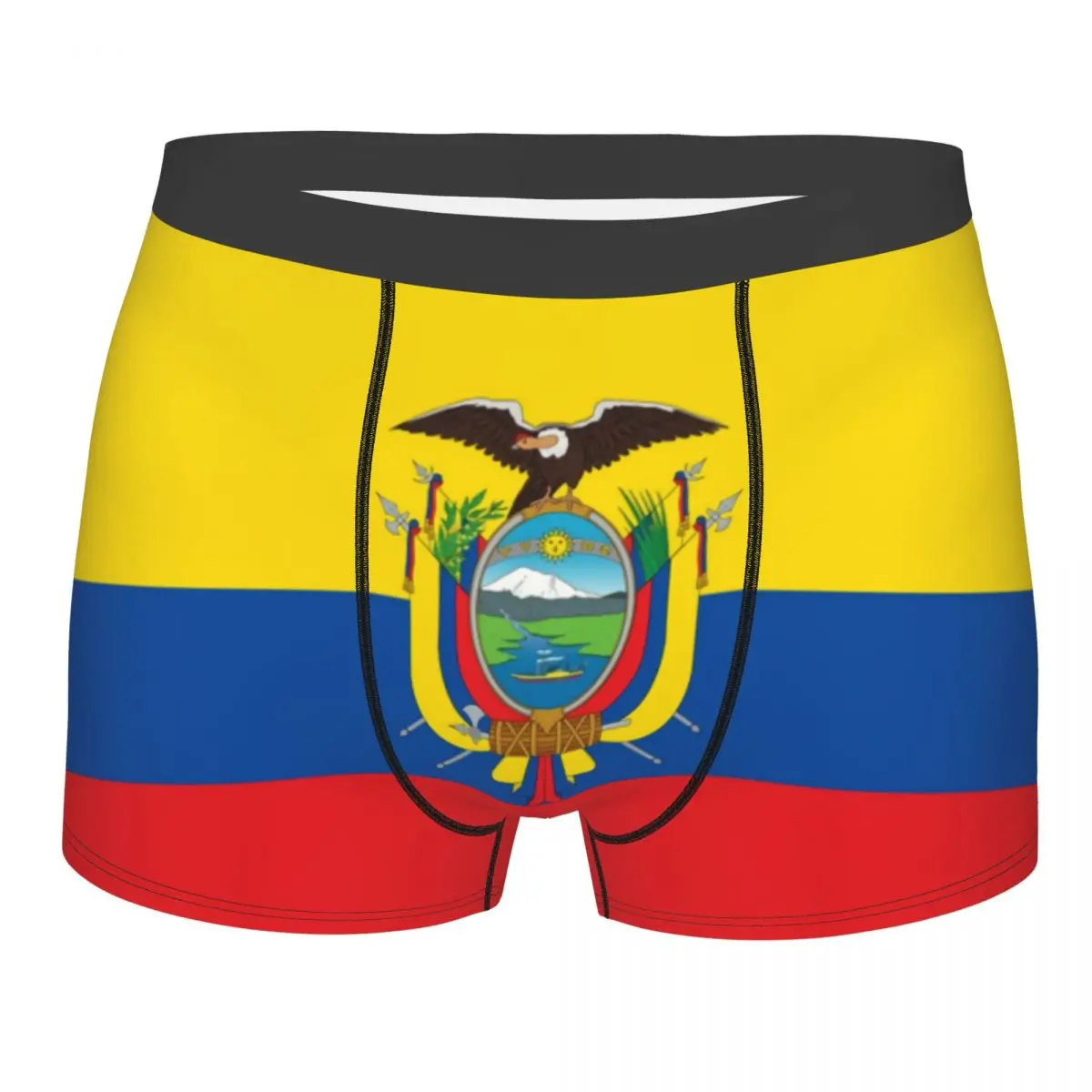 Novelty-Ecuador-Flag-Boxers-Shorts-Panties-Men-s-Underpants-Comfortable ...