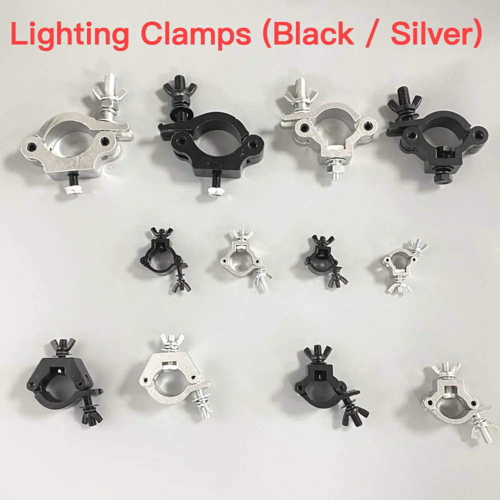 Black/Silver Stage Lighting Clamps Aluminum Alloy Truss Clamp DJ Clamps ...