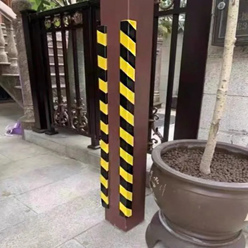 PU-polyurethane-yellow-black-warning-anti-collision-strip-anti ...