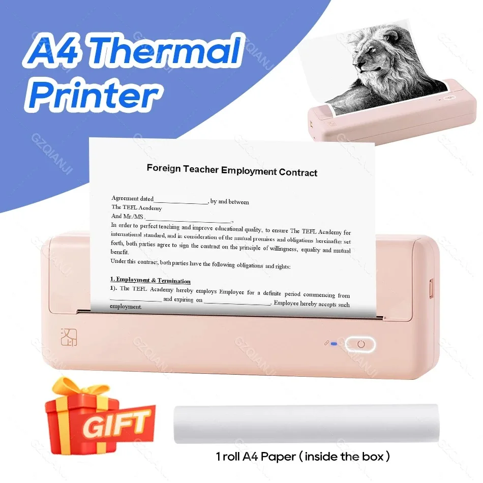 MT810-Wireless-Bluetooth-Printer-A4-Portable-Office-Long-Battery-Life ...