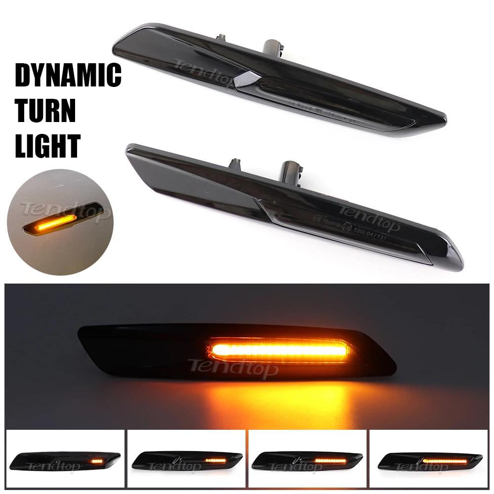 Sequential-Flashing-Amber-LED-Turn-Signal-Side-Marker-Light-For-BMW-1-3 ...