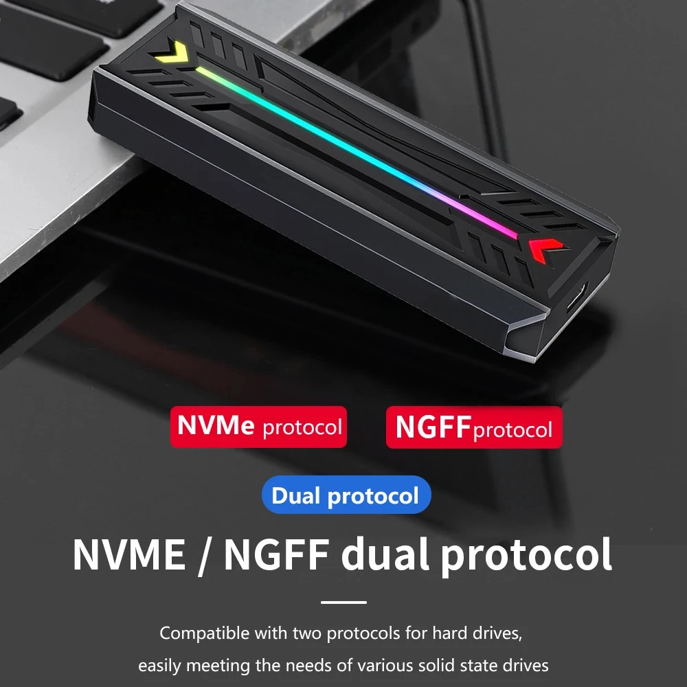WALRAM-RGB-SSD-NVME-M2-Enclosure-Aluminum-Alloy-Dual-Protocol-SSD-Case ...