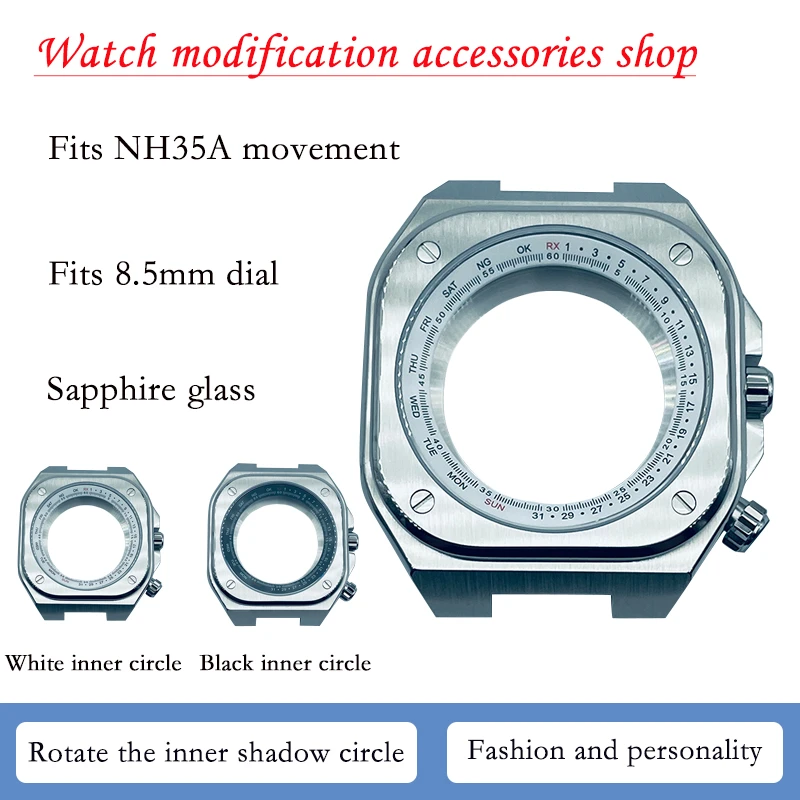 Watch Case Seiko 5 Dial | Seiko Dial Modified | Seiko Square Case ...