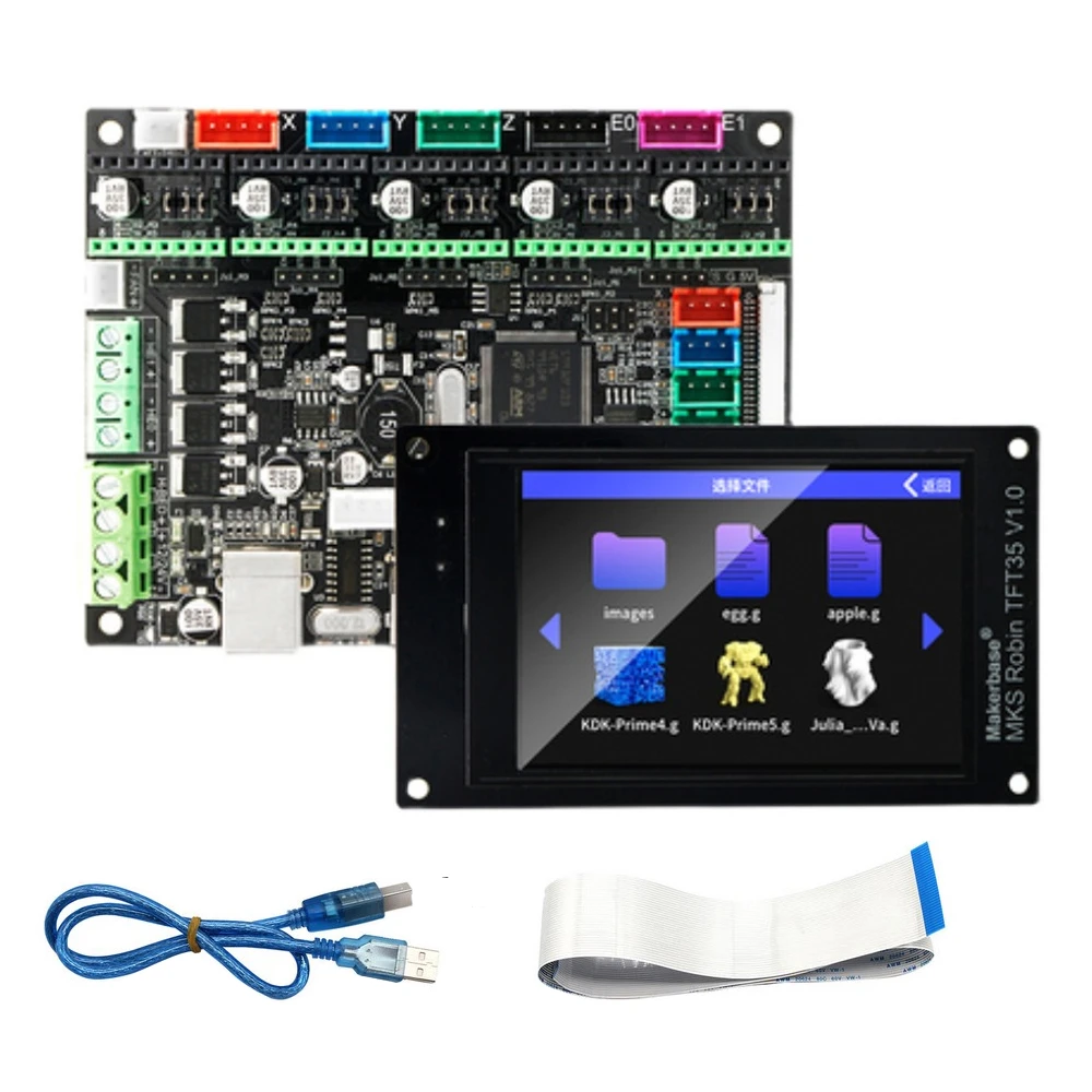 Mks Robin Nano V1.2 32bit Control Board Support Marlin2.0 3.5 Inch Mks Tft35/tft43 Touch Screen ...