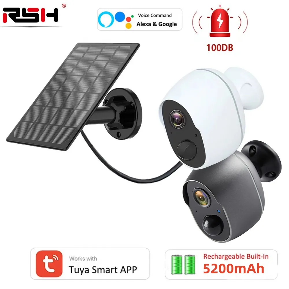 Tuya Smart Life 5200mah Rechargeable Battery Ip66 Outdoor Wireless Wifi ...