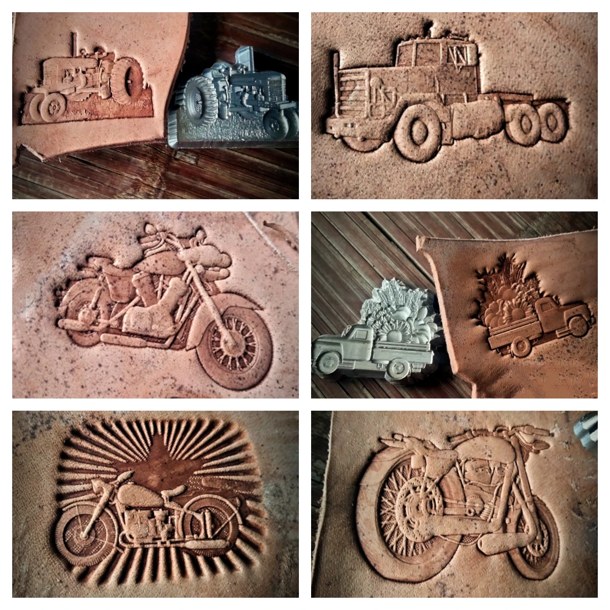 Locomotive-style-Motorcycles-Trucks-Tractors-Hand-work-DIY-leather ...