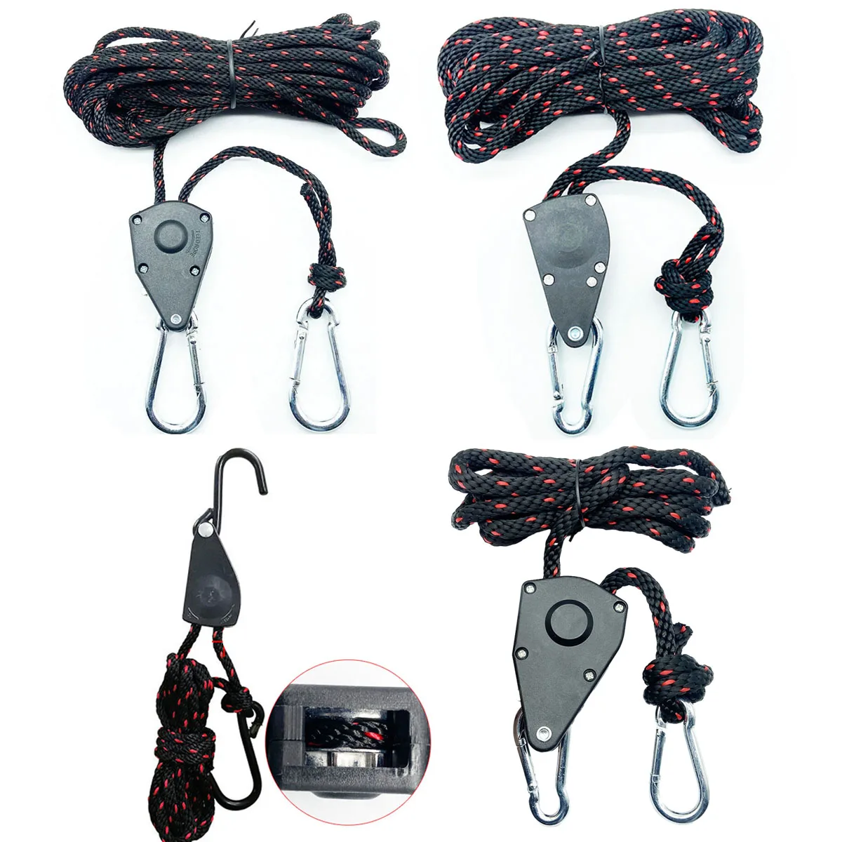 4-6-10mm-Tent-Adjustable-Rope-Fastener-Fixed-Buckle-Pulley-Tensioner ...