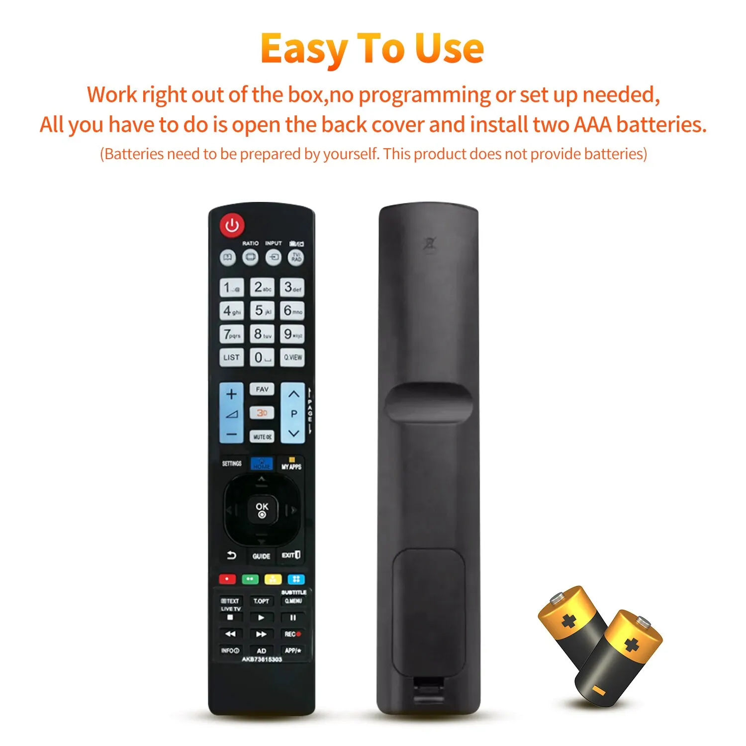 Universal AKB73615303 LCD TV IPTV Remote Control Replacement for LG ...