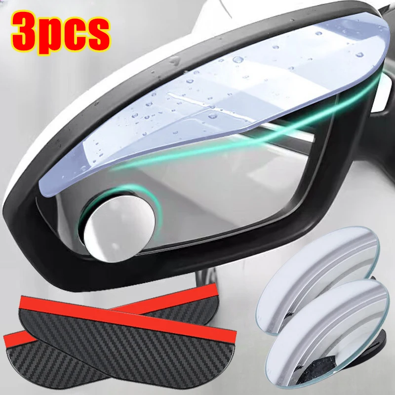1set-Car-Carbon-Fiber-Rain-Eyebrow-Rearview-Mirror-Visor-Shade-Rain ...