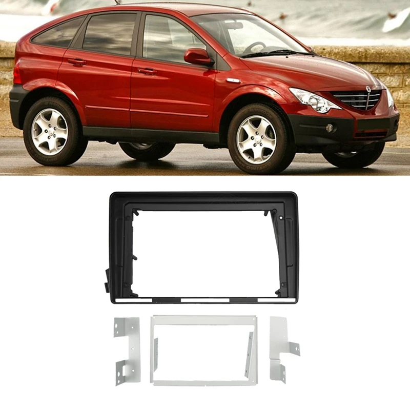 Car-Radio-Fascia-For-Ssang-Yong-Actyon-Kyron-05-11-DVD-Stereo-Frame ...