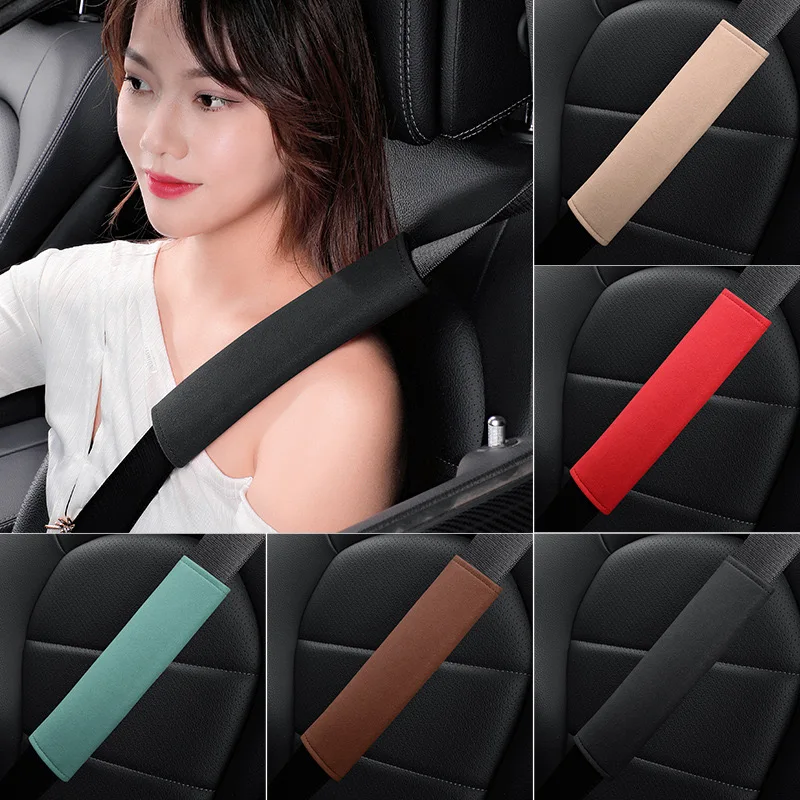 Universal-Car-Safety-Belt-Cover-Adjustable-Seat-Belt-Cover-Shoulder ...