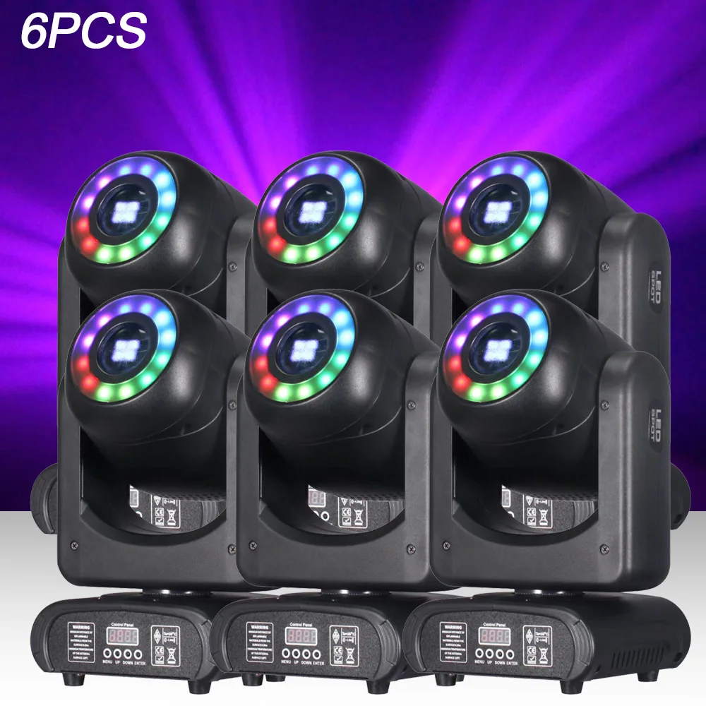6pcs-LED-200W-Spot-Moving-Head-5-Prisms-Sharpy-Beam-Effect-Stage-Light ...
