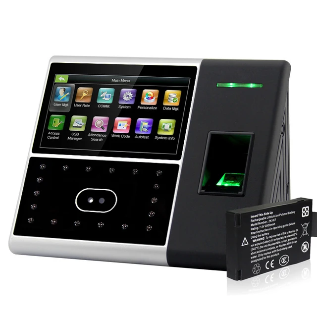 iFace302 Biometric Face Time Attendance System USB Fingerprint Reader Time Clock Employee Access ...