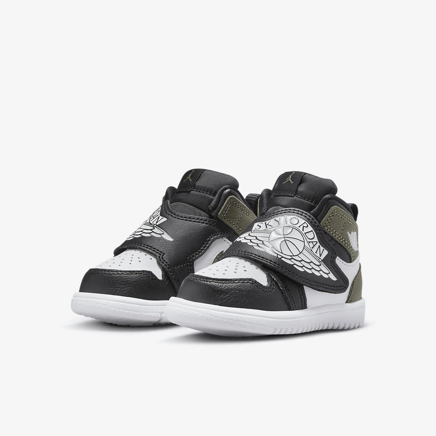 Nike genuine JORDAN baby Velcro breathable patchwork basketball shoes ...