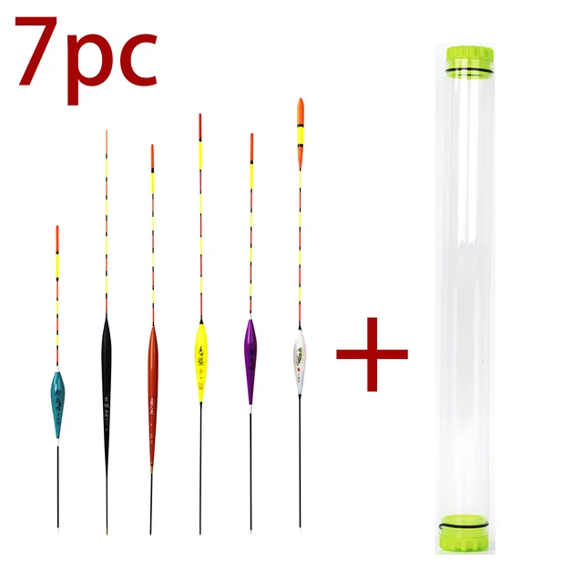 6 balfir fishing buoys+1 acrylic buoy protection tube, space bean ...