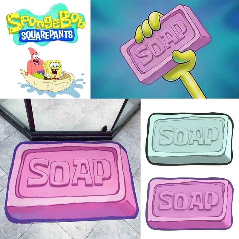 SpongeBob-Absorbent-Bath-Mat-Cartoon-Funny-Soap-Quick-Drying-Cute ...
