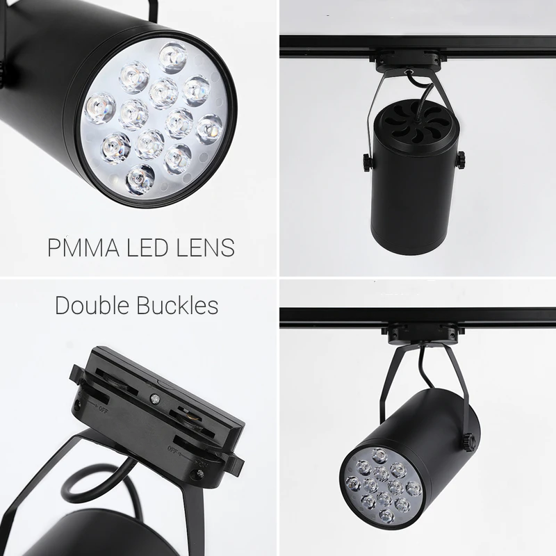 Track Lighting Heads H Track Lighting 12W RGB LED Track Lights - 16 ...
